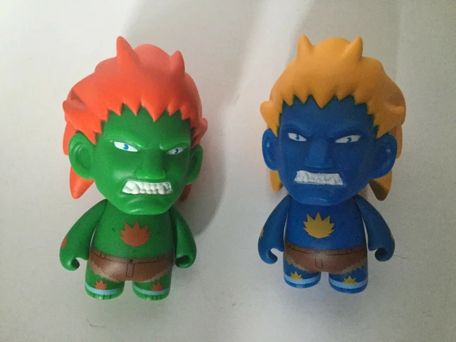 KID ROBOT X Street Fighter Blanka x2 series 1 capcom blind box figures ...