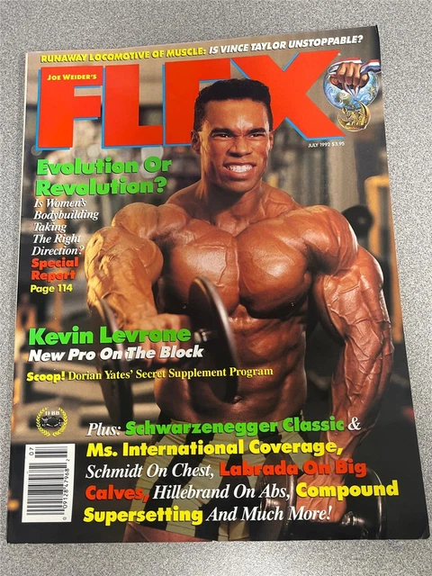 FLEX BODYBUILDING MUSCLE magazine KEVIN LEVRONE 7-92 £12.01 - PicClick UK