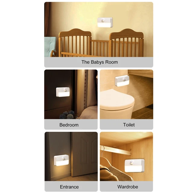 HUMAN BODY INDUCTION Lamp Motion Sensor Wall Light Intelligent Motion ...