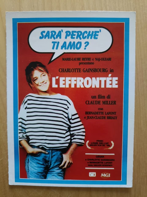 CINEMA MINI LOCANDINA 14CMX10CM ciak FilmL'EFFRONTEE CHARLOTTE ...