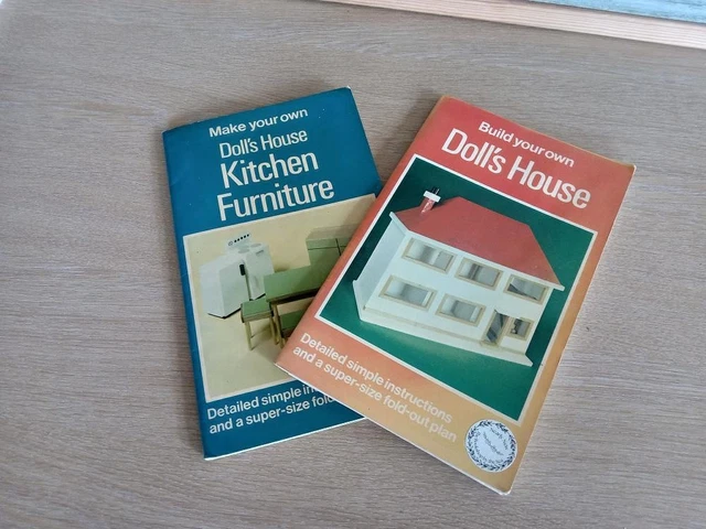 DOLLS HOUSE DIY Books With Plans Complete Town House & Kitchen ...