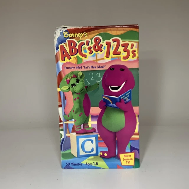 BARNEY'S ABC'S & 123'S (vhs) Barney Purple Dinosaur & Friends. Good ...