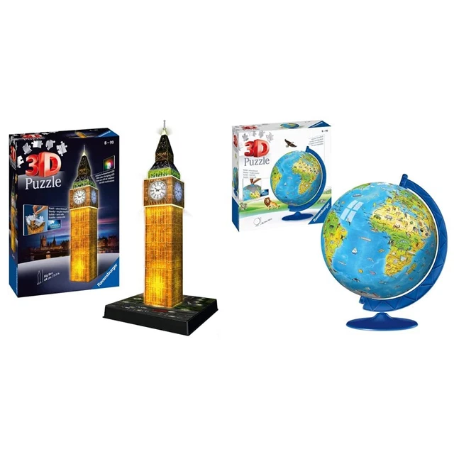 RAVENSBURGER BIG BEN - Night Edition - 216 Piece 3D Jigsaw Puzzle for ... RAVENSBURGER BIG BEN - Night Edition - 216 Piece 3D Jigsaw Puzzle for ...