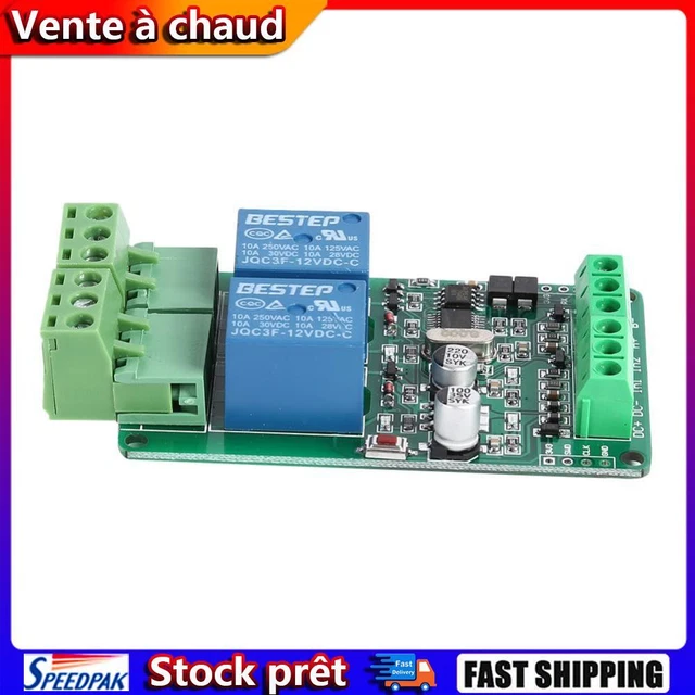 MODBUS RTU 2 Way Relay Module TTL/RS485 Interface Communication with Indicator F EUR 8,75 ...