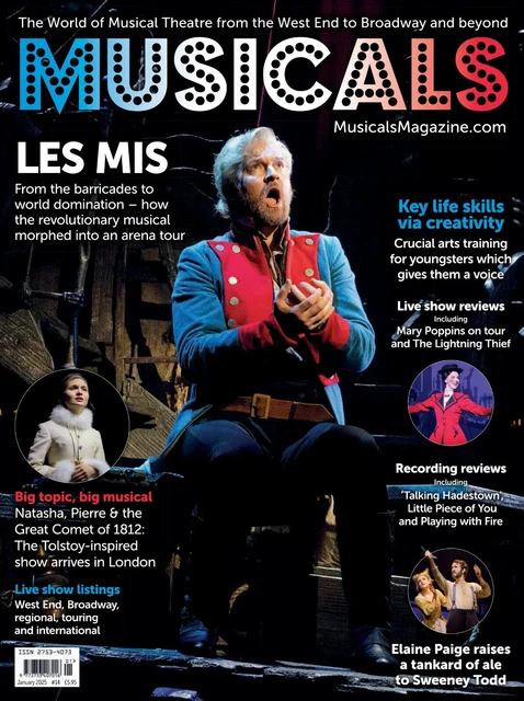 MUSICALS MAGAZINE ISSUE 14, January 2025 (Les Mis, Elaine Paige) New £5 ...