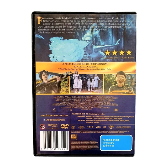 MRS PEREGRINE'S + Beautiful Creatures 2 x DVD Fantasy Gift Bundle ...