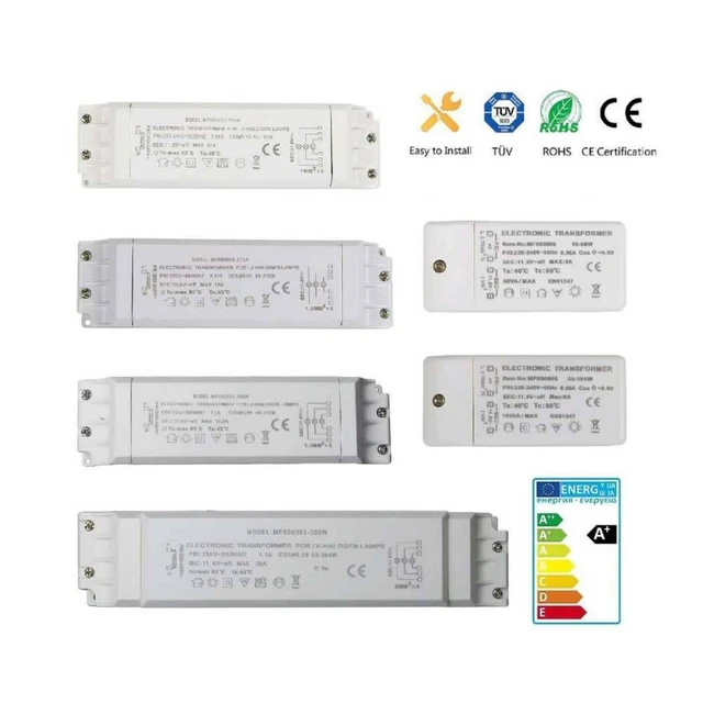 12V HALOGEN TRAFO Elektronischer Transformator 60W 105W 150W 210W 250W ...