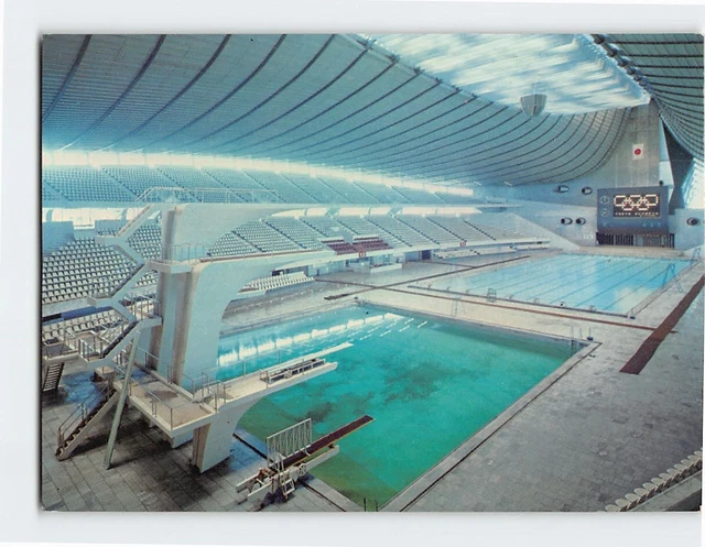 POSTCARD FIRST GYMNASIUM pool Yoyogi National Stadium Shibuya Tokyo ...