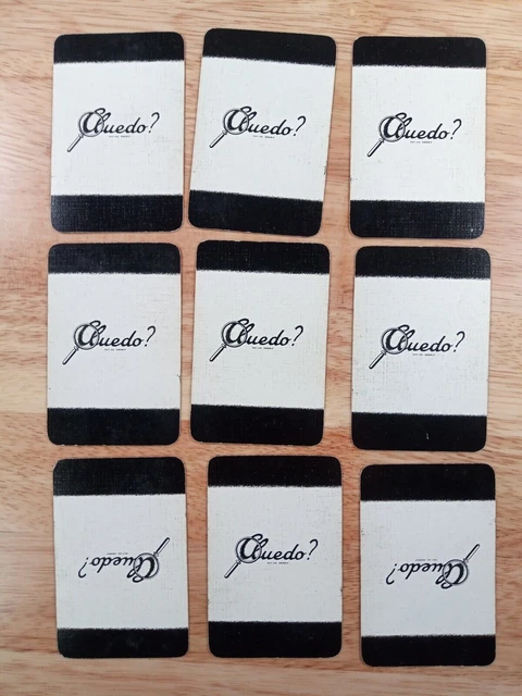 VINTAGE CLUEDO ROOM Card Set Waddingtons Rounded Corners £3.75 ...