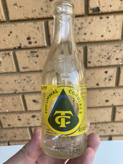 TOCUMWAL CERAMIC PYRO label crown seal soft drink bottle $20.00 ...
