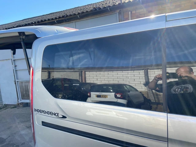 FORD TRANSIT CUSTOM Sport MiniBus Drivers Rear Window Privacy Glass ...