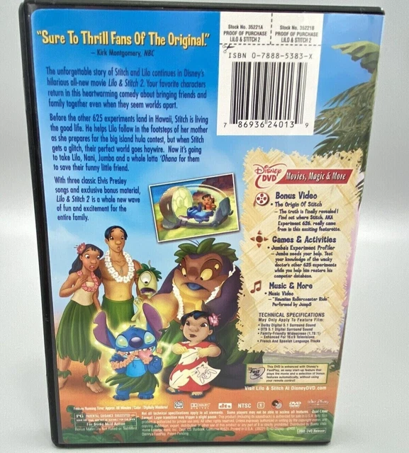 Lilo And Stitch 2 Stitch Has A Glitch Dvd Disney Avec Slipcase Eur 6 92