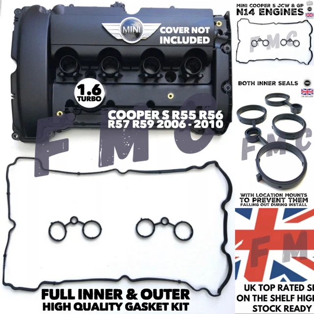 MINI COOPER S 1.6 R56 Rocker CAM COVER GASKET R55 R57 N14 Cooper S ...
