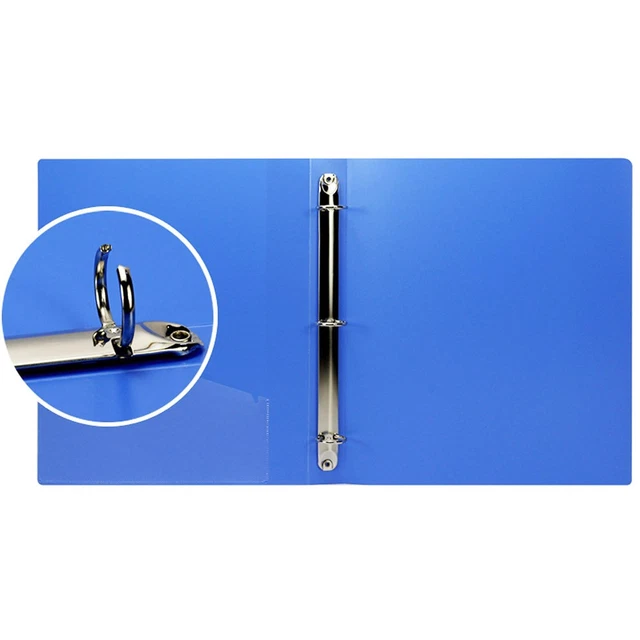 DOCUMENT ORGANISER ROUND Ring Binder Office Folders Lever Arch File ...