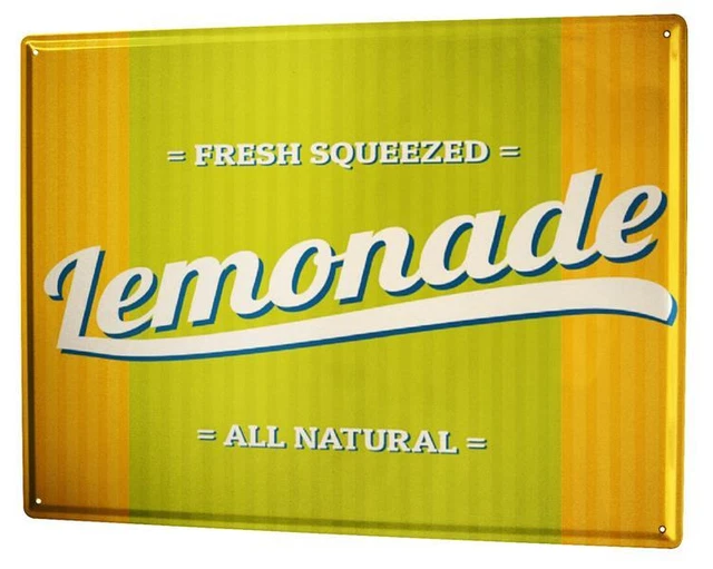 CARTEL LETRERO DE Chapa XXL Soda Refresco Bio Limonade EUR 29,99 ...