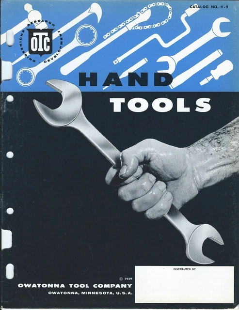TOOL CATALOG - Owatonna - Hand Tools - 1959 - Brochure (TL264) $19.95 ...
