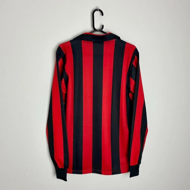 AC MILAN FOOTBALL Shirt Jersey Original 1986/87 Long Sleeve Home (L) £ ...