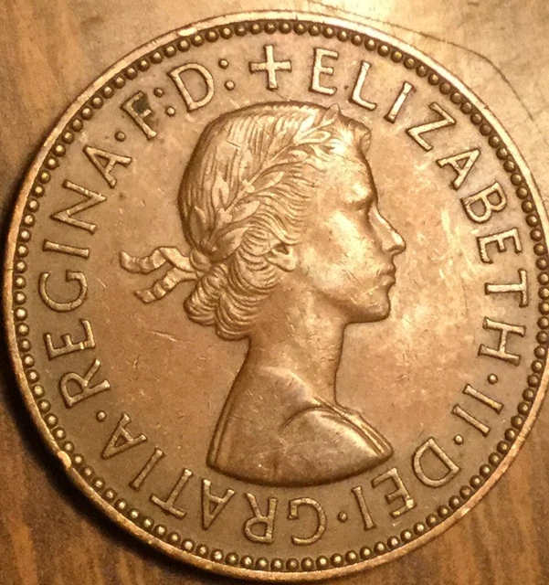 1959 UK GB Great Britain Half Penny Coin $2.74 - PicClick CA