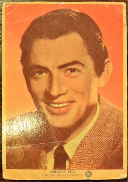 CARTE POSTALE ORIGINAL 20TH Century Fox Gregory Peck Le Neiges Del ...