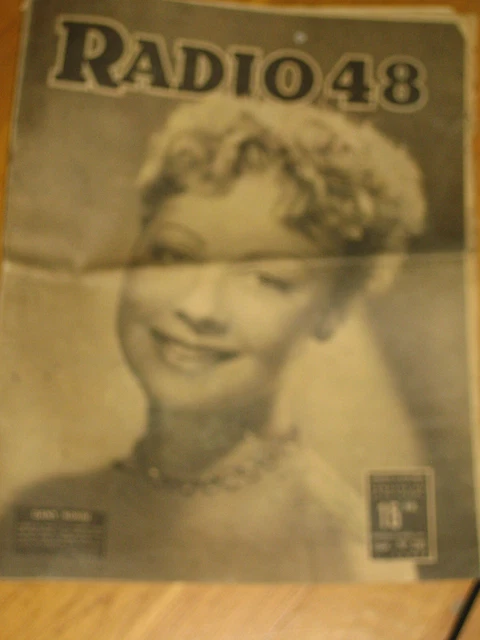 RARE MAGAZINE ANCIEN- RADIO 48 -208 dany robin EUR 2,00 - PicClick FR