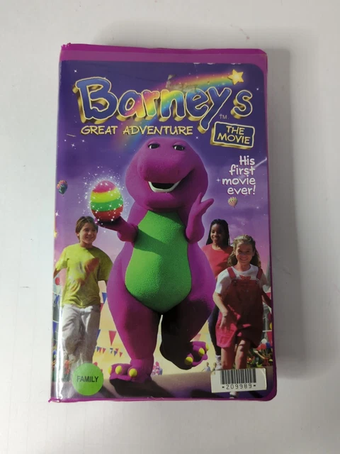 BARNEY - BARNEYS Great Adventure: The Movie (VHS, 1998) His First Movie ...