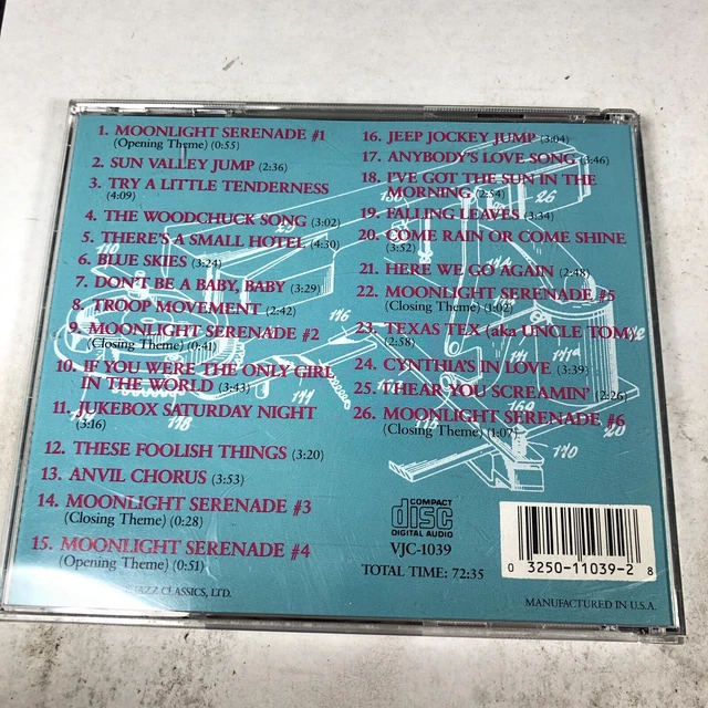 JUKEBOX SATURDAY NIGHT par Tex Beneke (CD, août-1992, Vintage Jazz ...