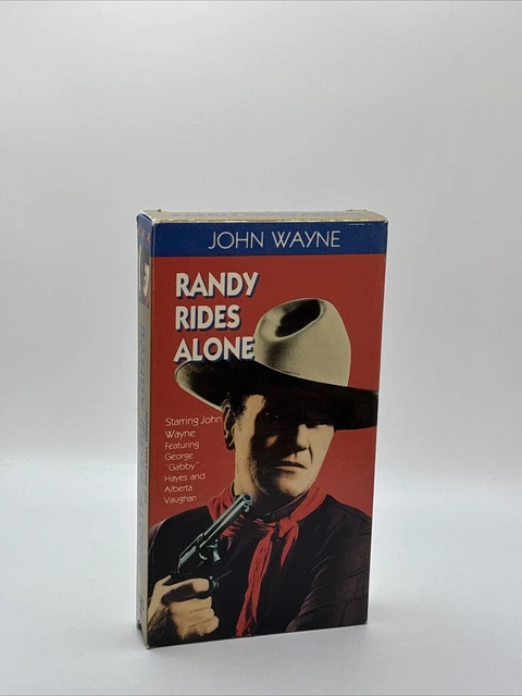 RANDY RIDES ALONE (1934) VHS John Wayne Western $4.99 - PicClick CA