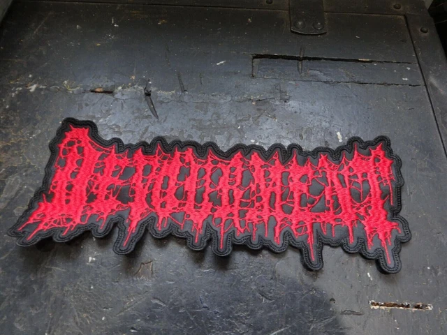 DEVOURMENT BACKPATCH PATCH Shape Death Metal Red Ingested Pathology Korpse 66 EUR 25,00 ...