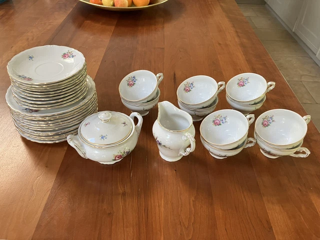 VINTAGE FINE BONE china tea set made by EPIAG of Czechoslovakia £19.00 ...
