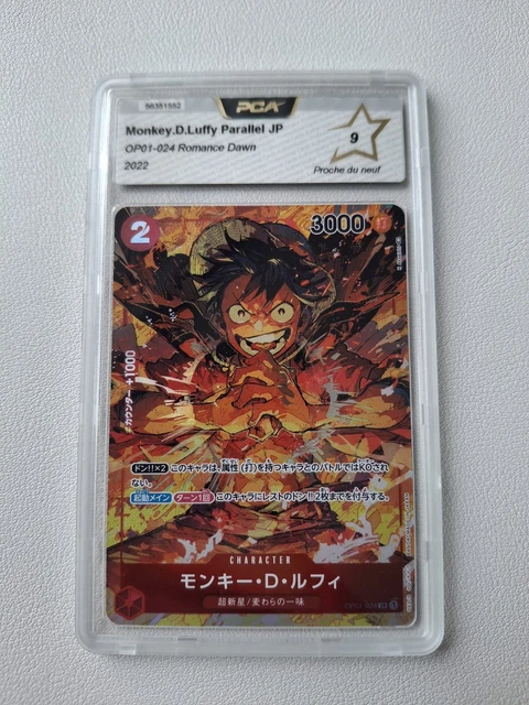 CARTE ONE PIECE PCA 9 Monkey D Luffy Parallel JP Op01-024 Romance Down Ulra Rare EUR 9,99 ...
