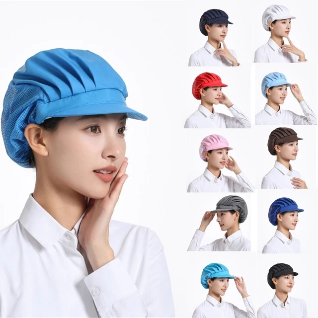 CHEFS HAT WITH Breathable Mesh Design for Worker Hair Net For ...