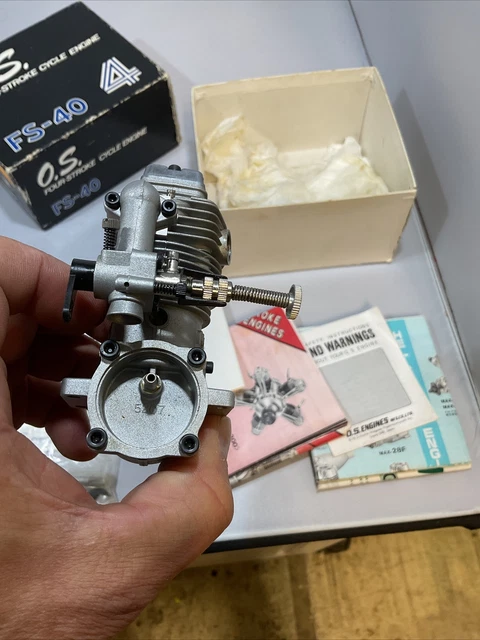 NEW FOUR stroke, O.S FS-40 Nitro/Glow R/C Engine Model Airplanes W/O ...