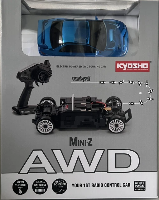 KYOSHO MINI-Z AWD Subaru Impreza WRX 22B STi Readyset Drift Pack Chrome ...