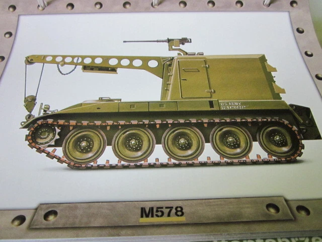 MILITÄR KETTENFAHRZEUGE TYPENBLATT M578 USa 1962 Bergepanzer EUR 4,90 ...