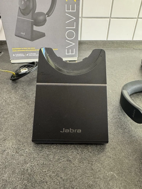JABRA EVOLVE2 65 Stereo Bluetooth Docking-Station USB-C Headset ...