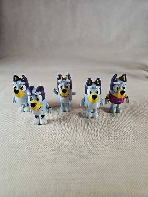 DISNEY AND CBEEBIES Bluey Toy Figure Bundle Cartoon Characters Plastic ...