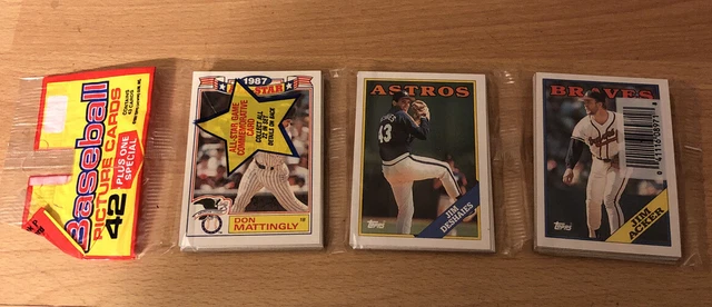 1988 PACK DON Mattingly Jim DeShaies Jim Acker Danny Heep Greg Gagne Ed ...