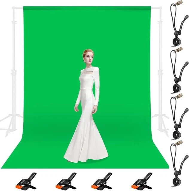9.8 X 13.1 FT Green Screen Backdrop for Photography, Heavy Duty ...