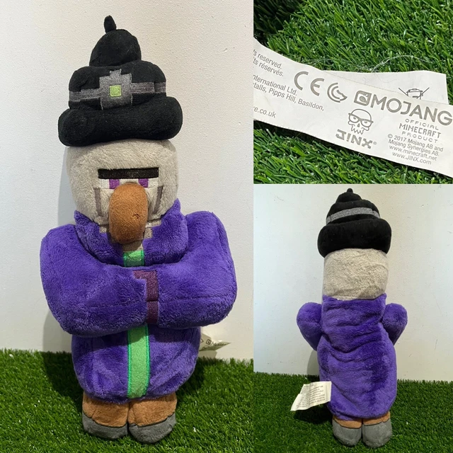 MINECRAFT THE WITCH Villager Soft Plush Toy Rare Official Jinx Mojang ...