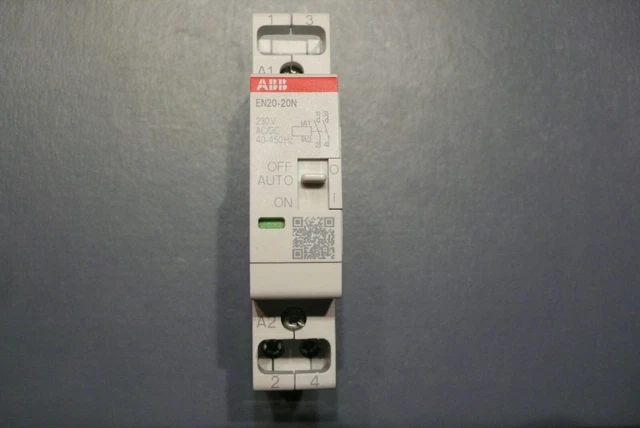CONTACTEUR 20AMPERE JOUR/ NUIT CHAUFFE EAU 20A 220VAC/DC, ABB EN20-20N ...
