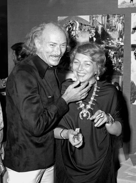 AMERICAN ACTOR LEE Van Cliff and his wife Madrid Spain 1976 Old Photo ...