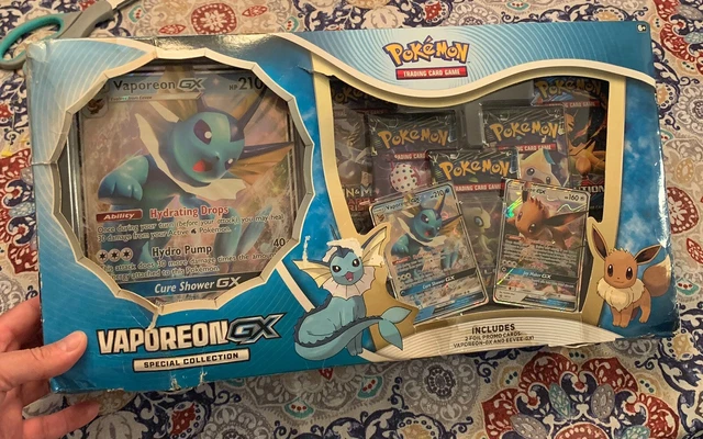 POKÉMON VAPOREON GX SPECIAL EDITION TCG BOX Cards Sealed Box Has Wear ...