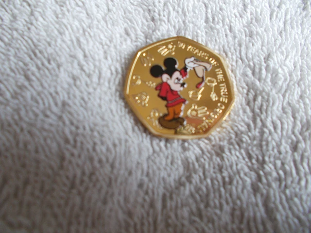DISNEY'S MICKEY MOUSE "90 YEARS OF THE TRUE ORIGINAL" 24ct Gold Plated ...