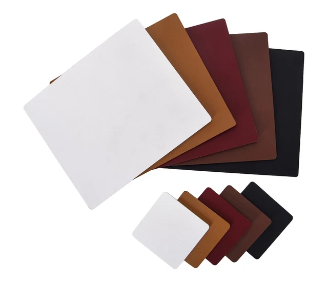 GENUINE COWHIDE LEATHER Mouse Mat Pad Executive Desk Mouse Office Cup ...