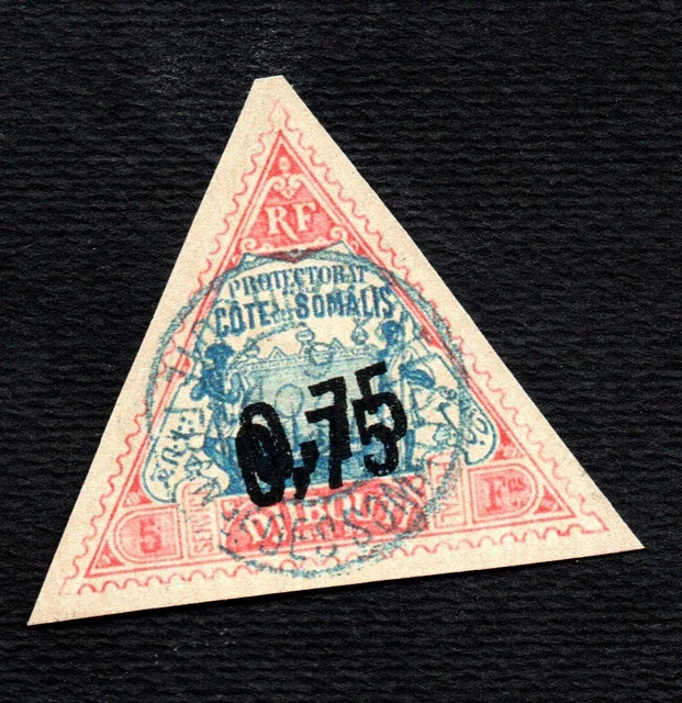COLONIES FRANÇAISES COTE des Somalis n°26b oblitéré TB FAUX! (Cote 3300 ...