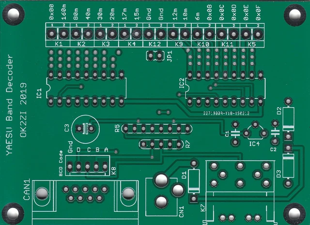 AUTOMATIC 16-OUTPUTS BAND decoder (YAESU,Microham, Elecraft K3 ...