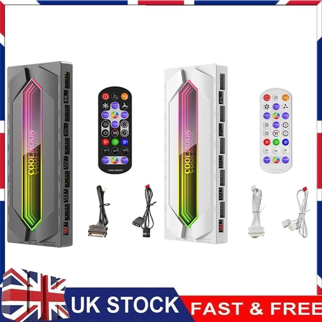 Argb And Pwm Hub Fan Hub Splitter Argb Controller Kit Argb Splitter For Pc Case £1409 Picclick Uk