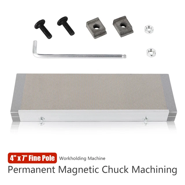 4& X 7& Fine Pole Permanent Magnetic Chuck Machining Workholding ...