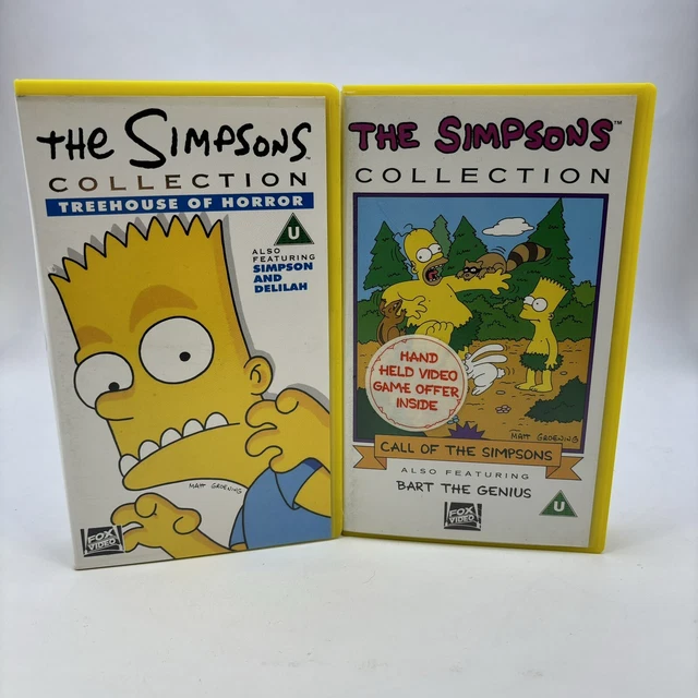 THE SIMPSONS COLLECTION Bundle of 2x VHS Video Tape Treehouse of Horror ...