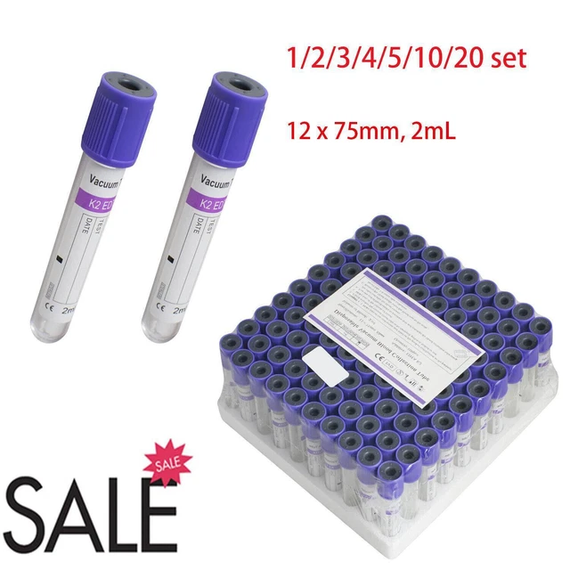 LOT GLASS LAB Vacuum Blood Collection Tubes EDTA Tubes, 2mL Tool $231. ...